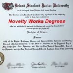 College Diplomas - Novelty Works Degrees