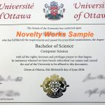 Xpress Deluxe Diploma with Transcripts - Novelty Works Degrees